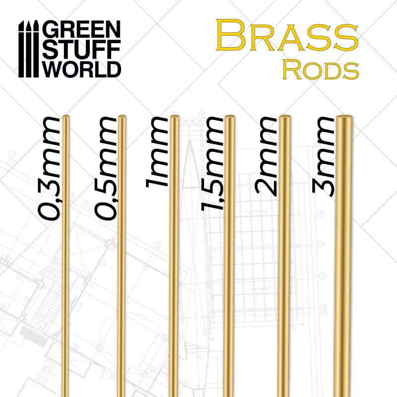 Pinning Brass Rods 1mm | - GSW
