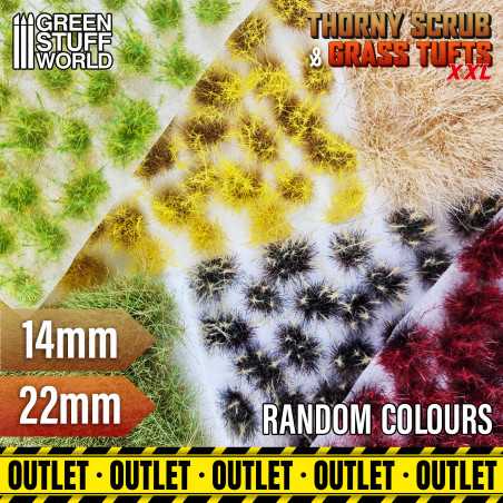 Grass TUFTS - OUTLET / DAMAGED - NATURAL COLOURS | - GSW