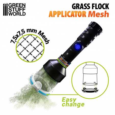Grass Flock Applicator - Large Mesh - GSW