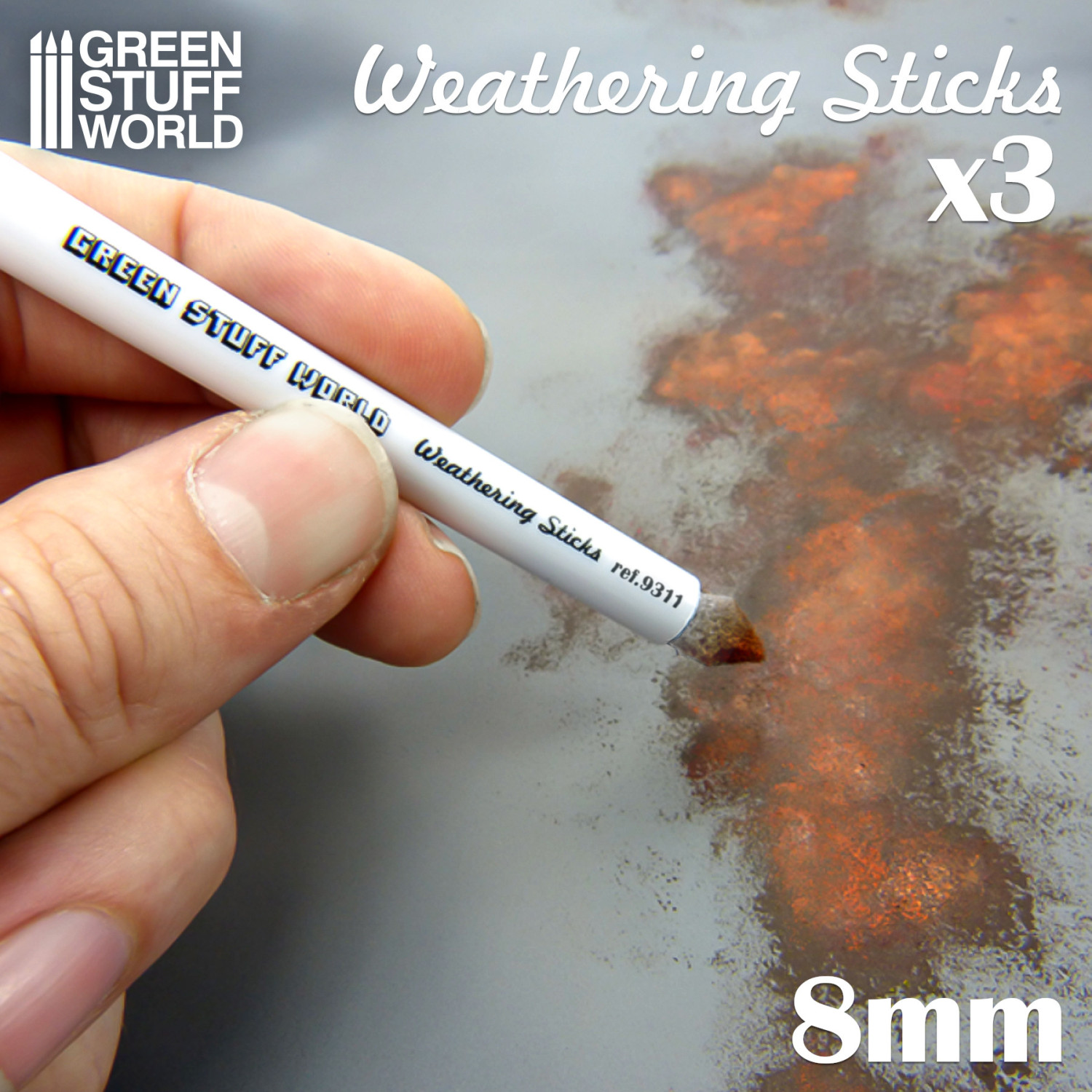 Weathering Brushes | Sponge paint brush 8mm - GSW