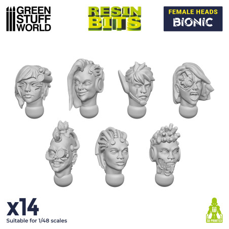 Female Heads BIONIC 1:48 - GSW