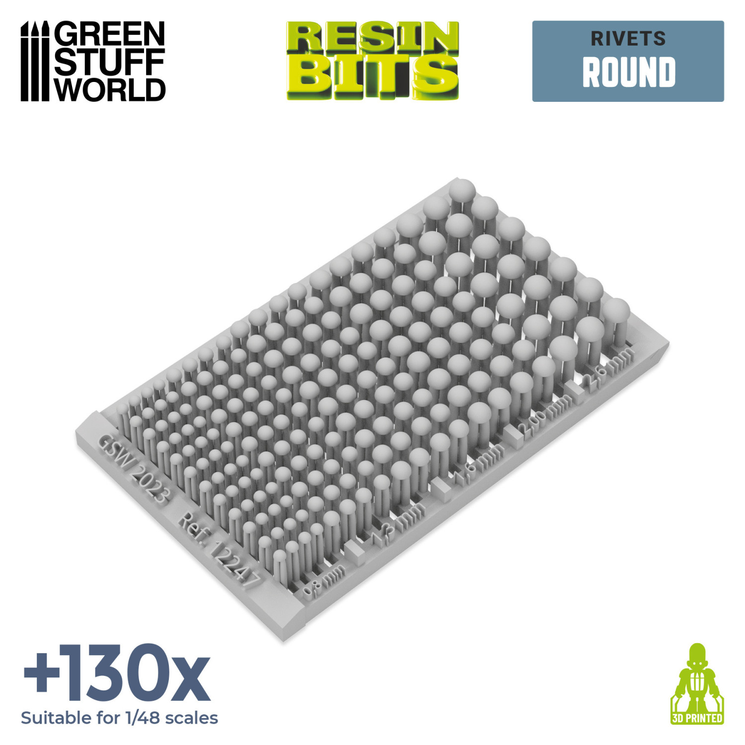 Set Remaches Modelismo Redondos 1:48-1:35 | - GSW