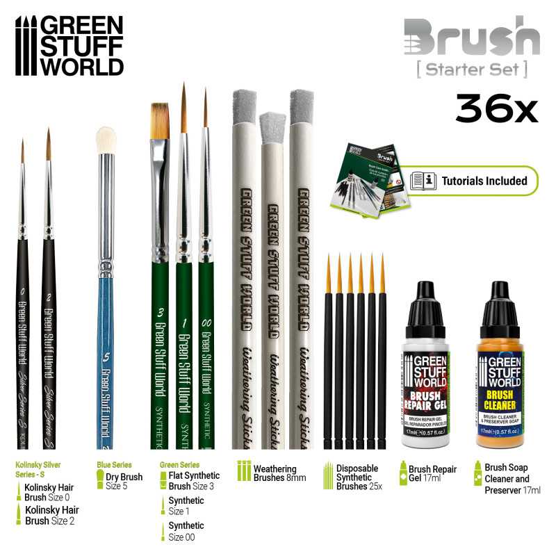 Starter Brush Set | Beginner Brush Set - GSW