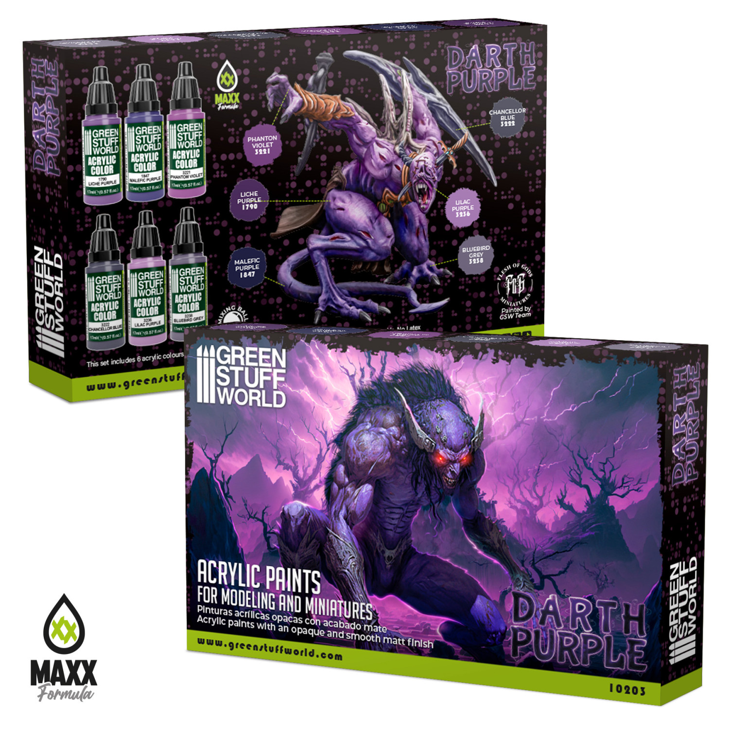 Acrylic starter kit - Darth Purple| - GSW