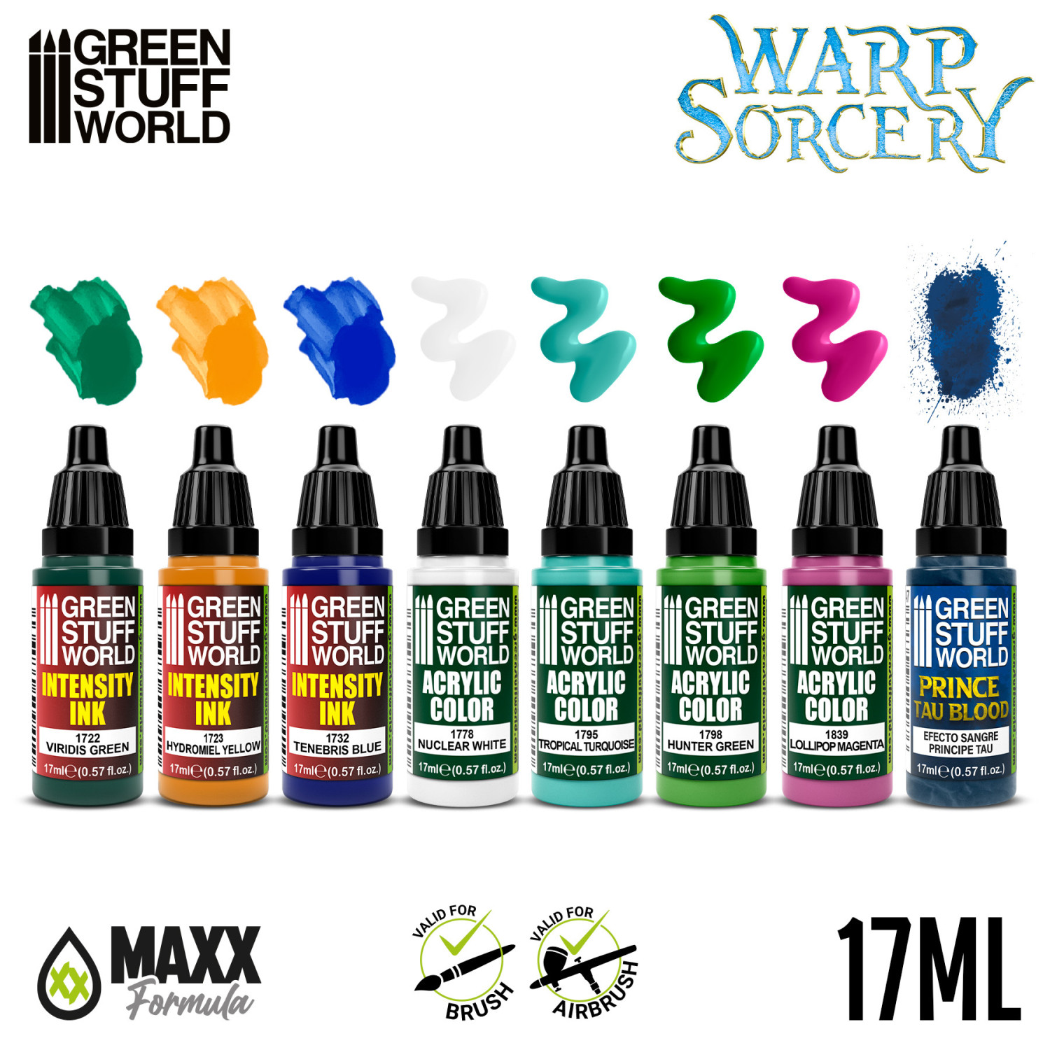Acrylic Paint Set - Warp Sorcery| For painting Slaanesh - GSW