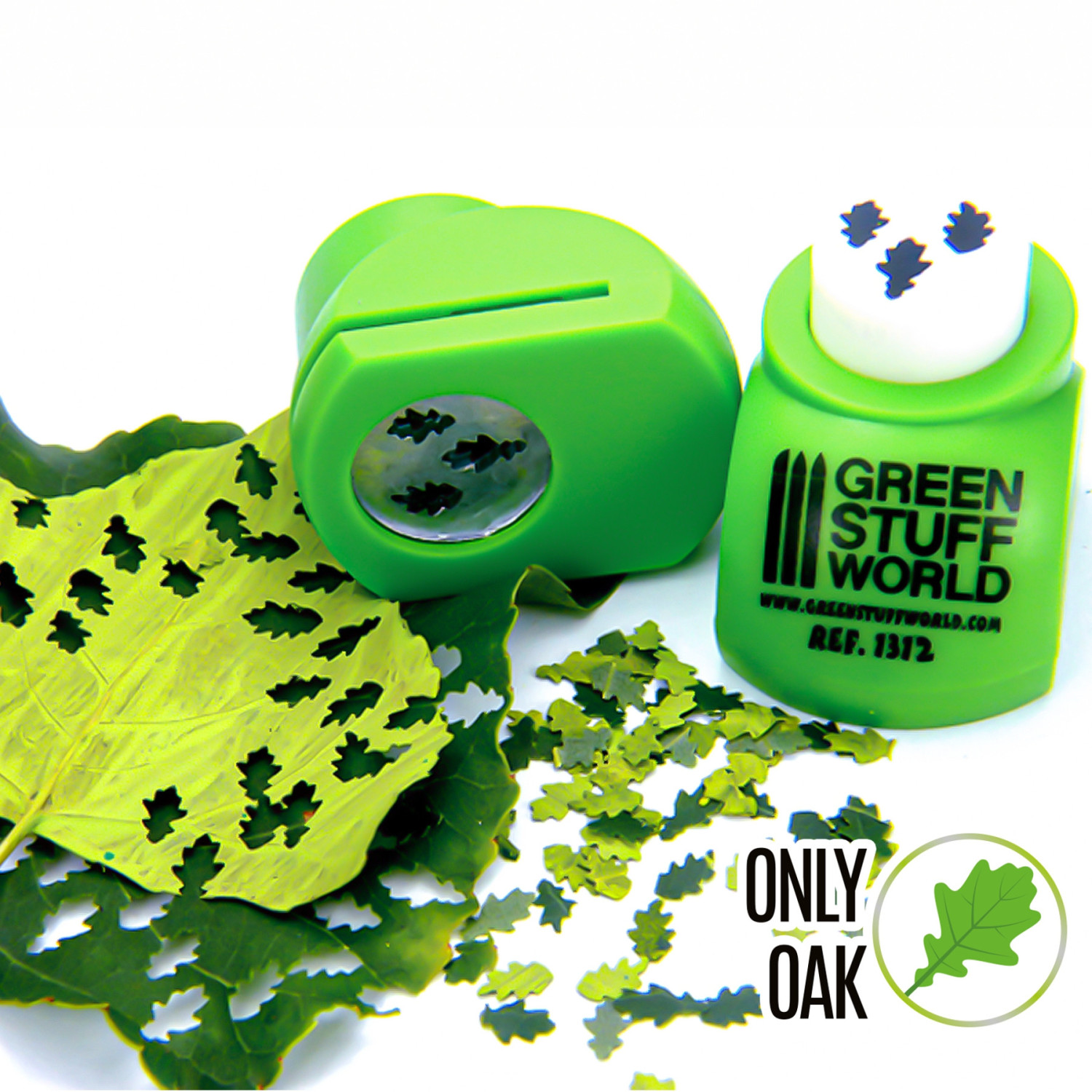 Miniature Leaf Punch LIGHT GREEN | - GSW