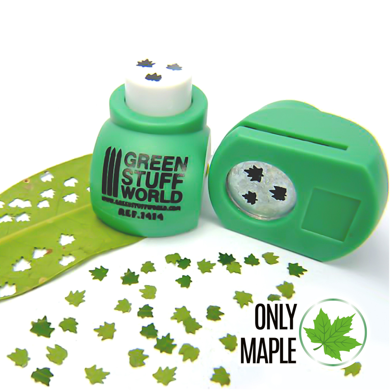 Miniature Leaf Punch MEDIUM GREEN | - GSW