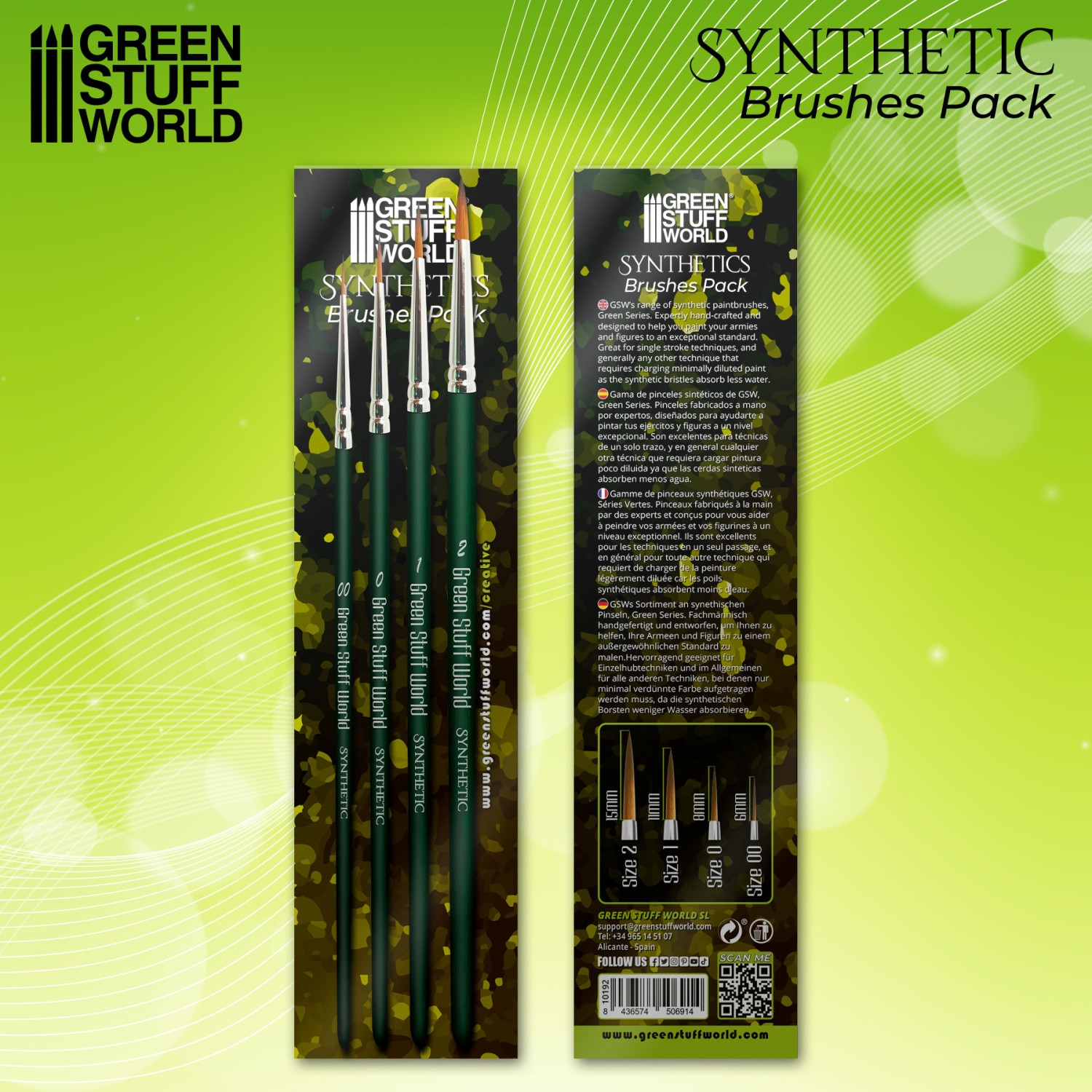 GREEN SERIES Set Pennelli Sintetici - 2 - GSW