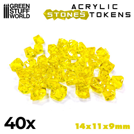 Tokens - Yellow Stones | Yellow warpstone markers - GSW