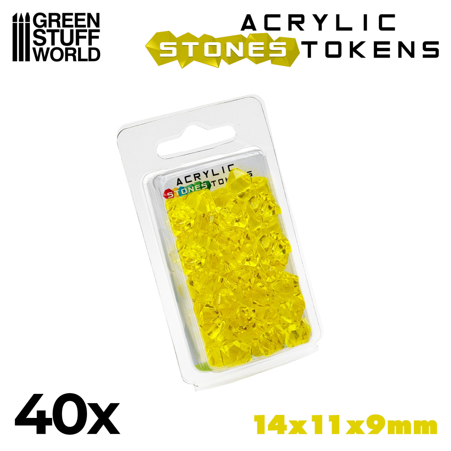Tokens - Yellow Stones | Yellow warpstone markers - GSW