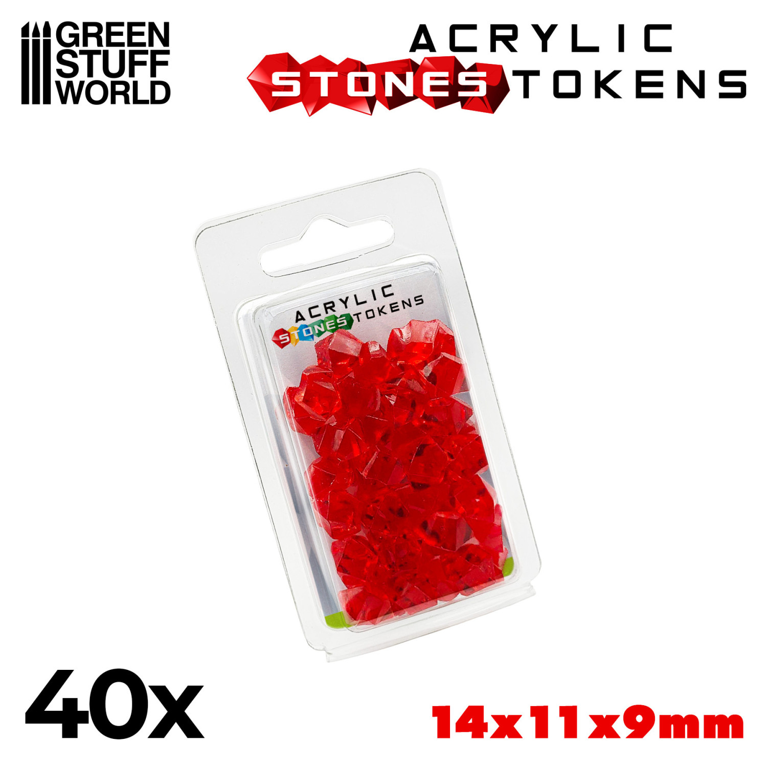 Tokens - Red Stones | Red warpstone markers - GSW