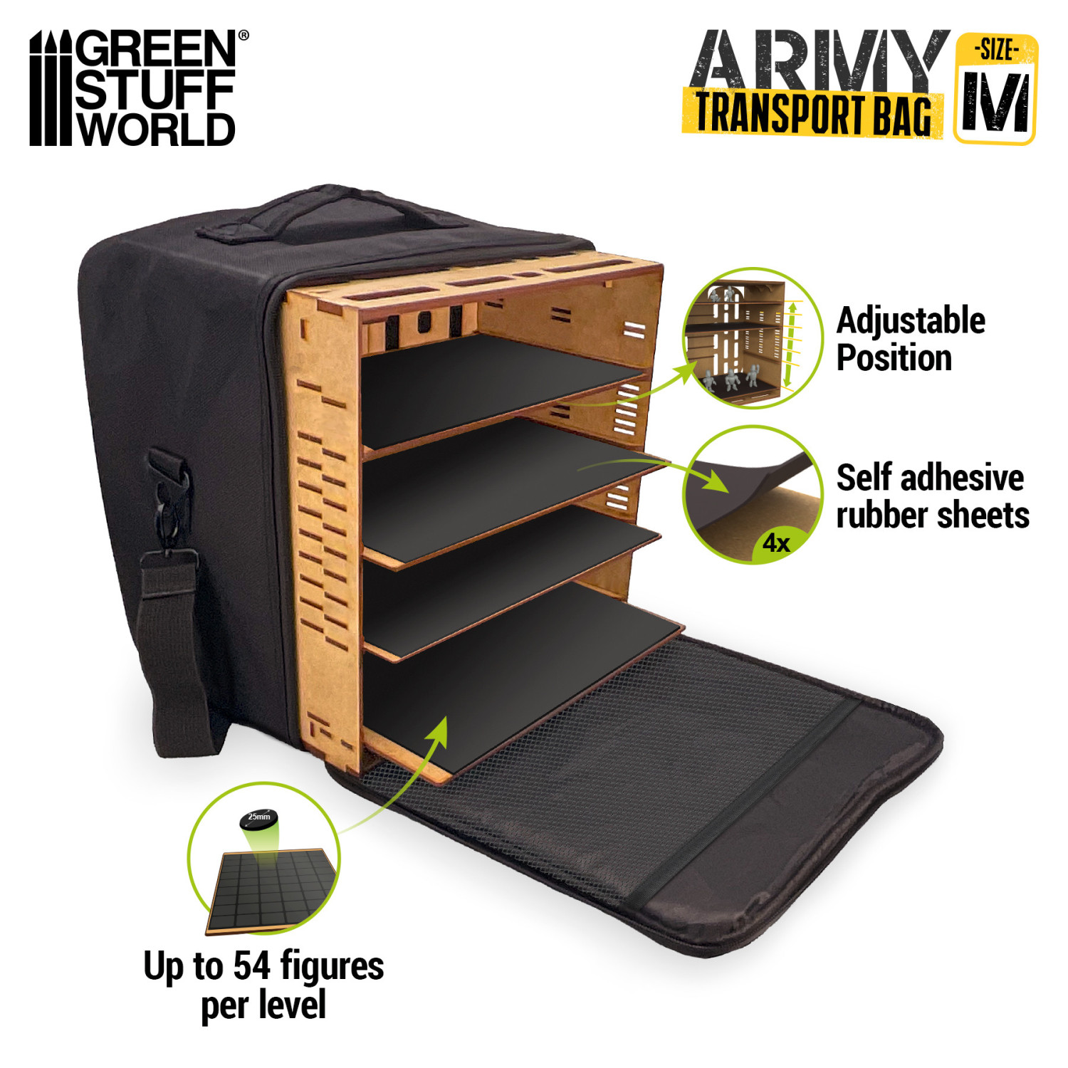 Miniatures Carry Case -M | Army Transport Bag - M - GSW