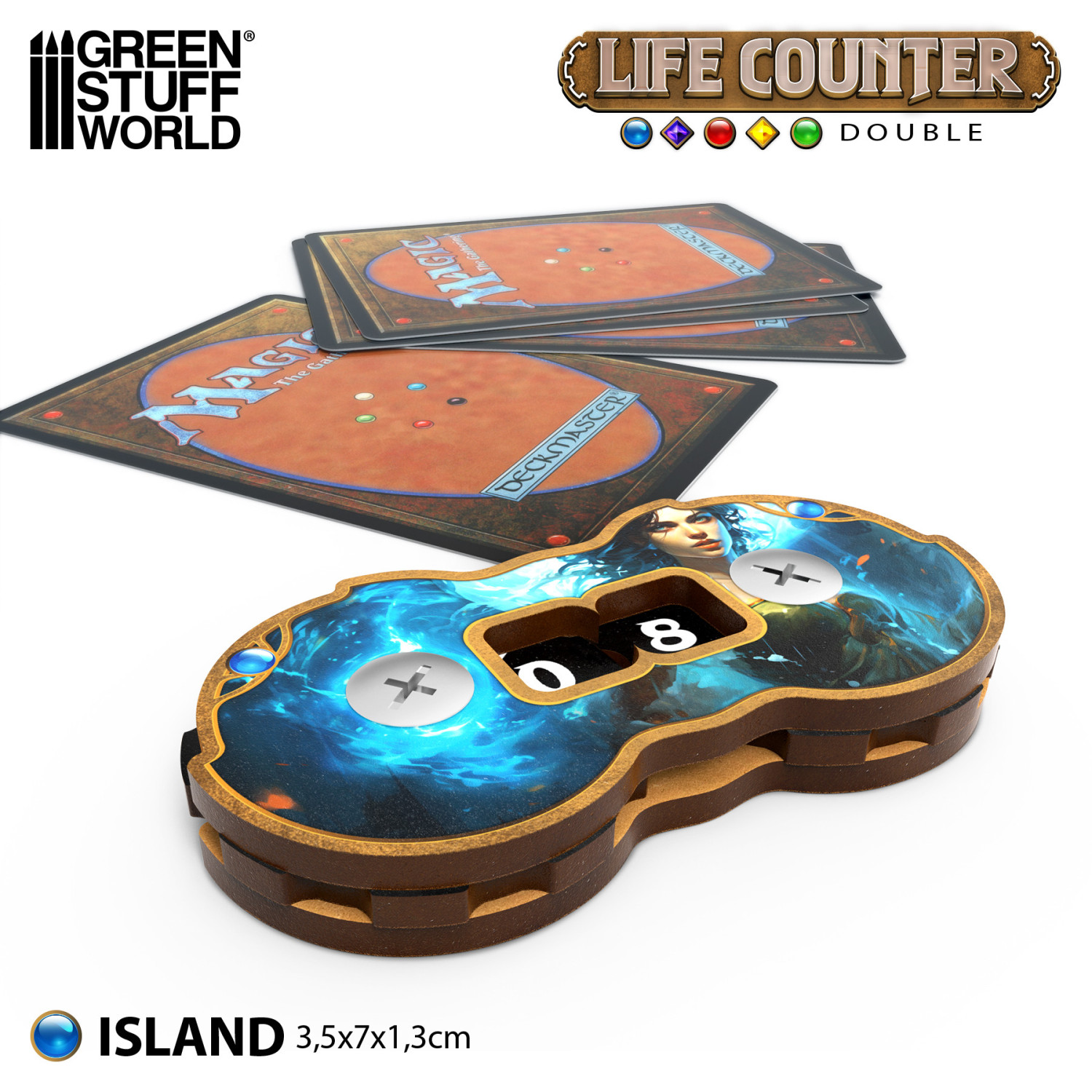 Double life counters - Island | MTG - GSW
