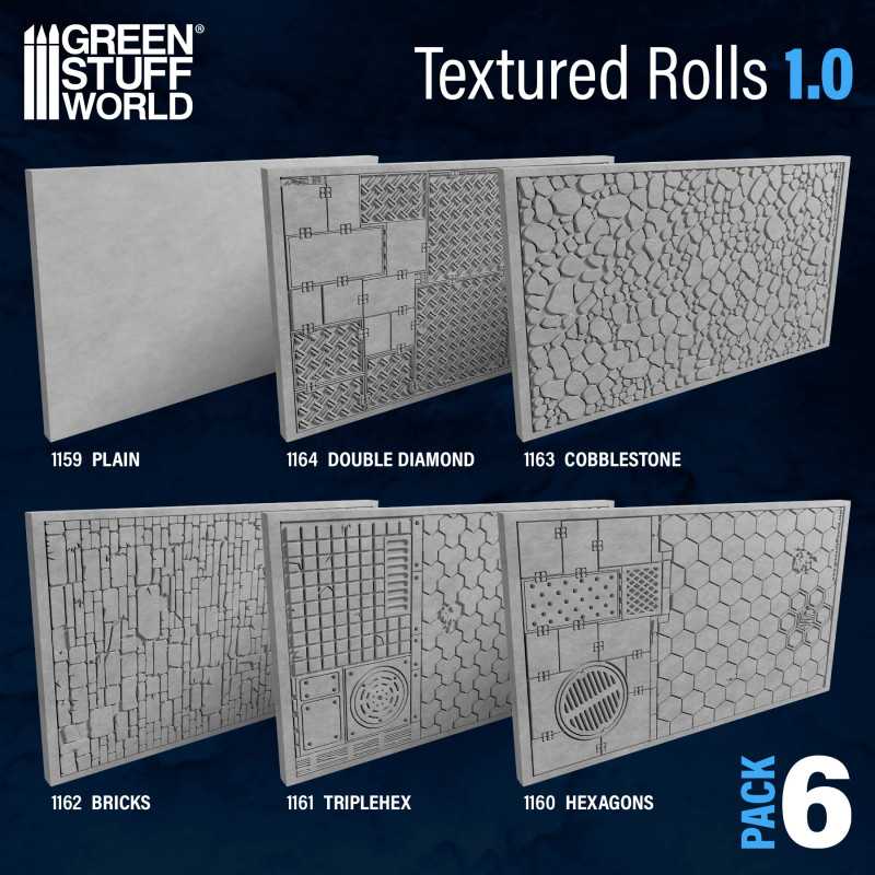Rolling Pin - Textured Rolls - PACKx6 v1.0 | - GSW