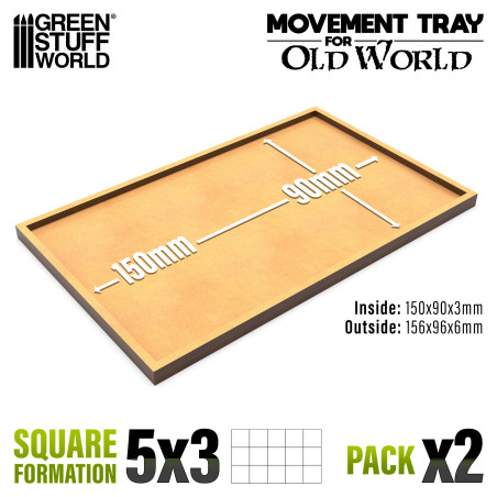 MDF Movement Trays Old World - 150x90mm | - GSW