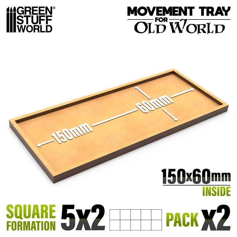 MDF Movement Trays Old World - 150x60mm | - GSW