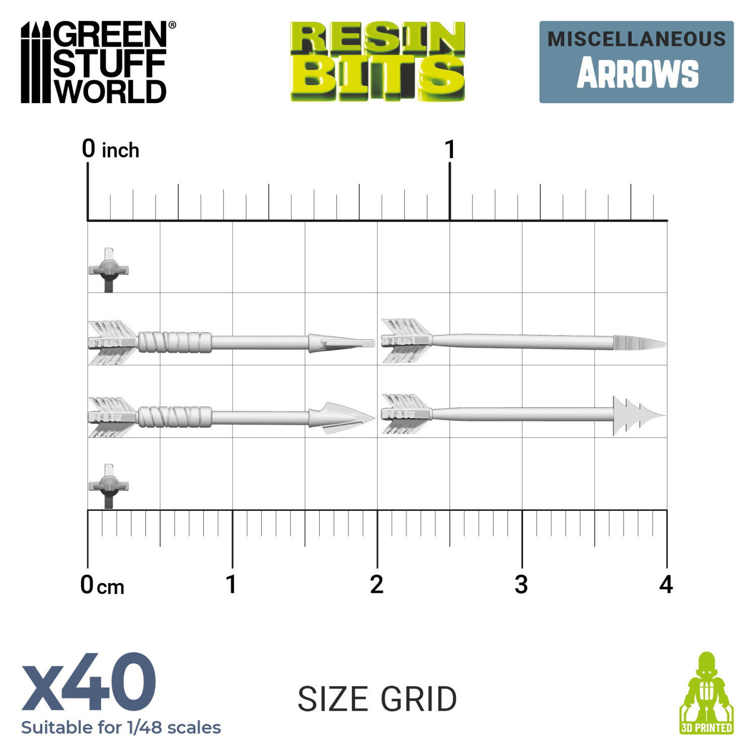 3D printed set - Arrows 1:48 - GSW