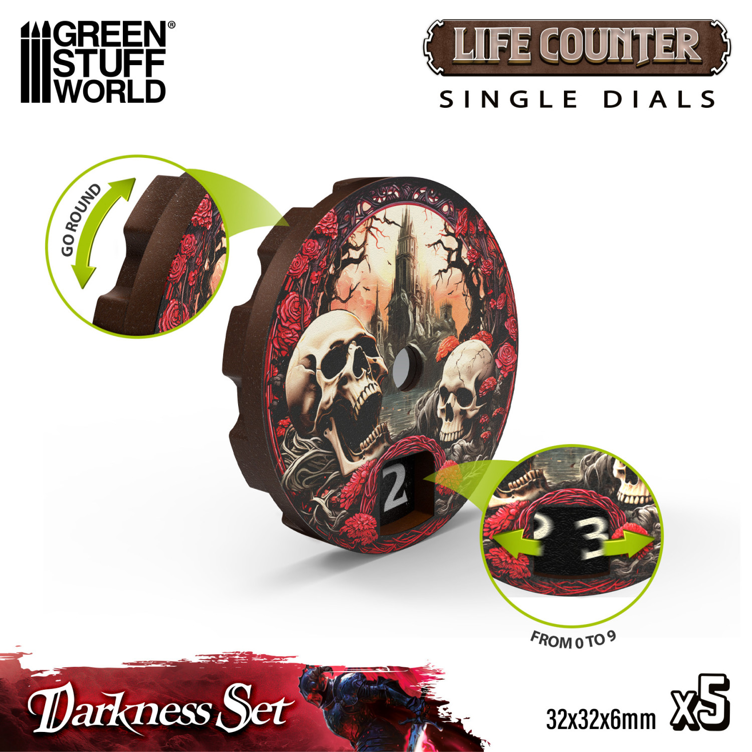 Life counters - Darkness Set | - GSW