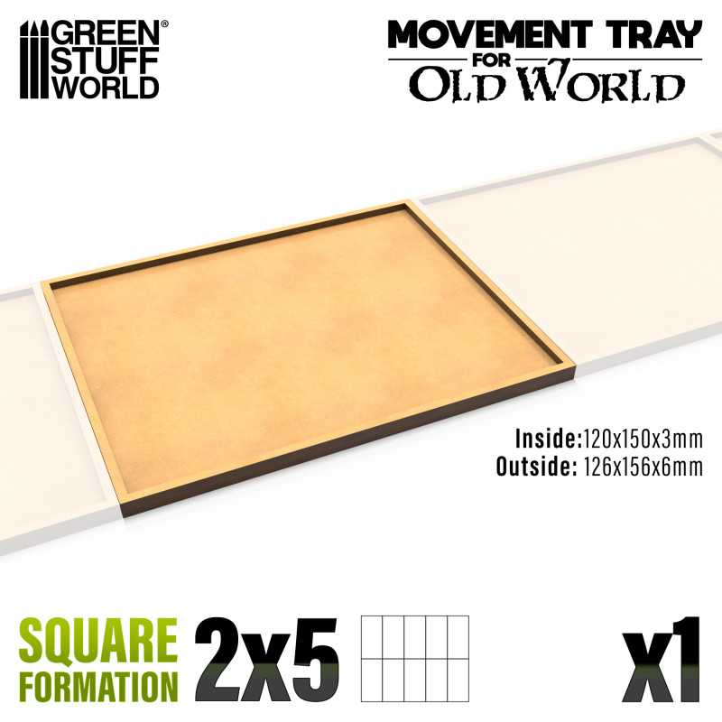 MDF Movement Trays Old World - 120x150mm 2x5 | - GSW