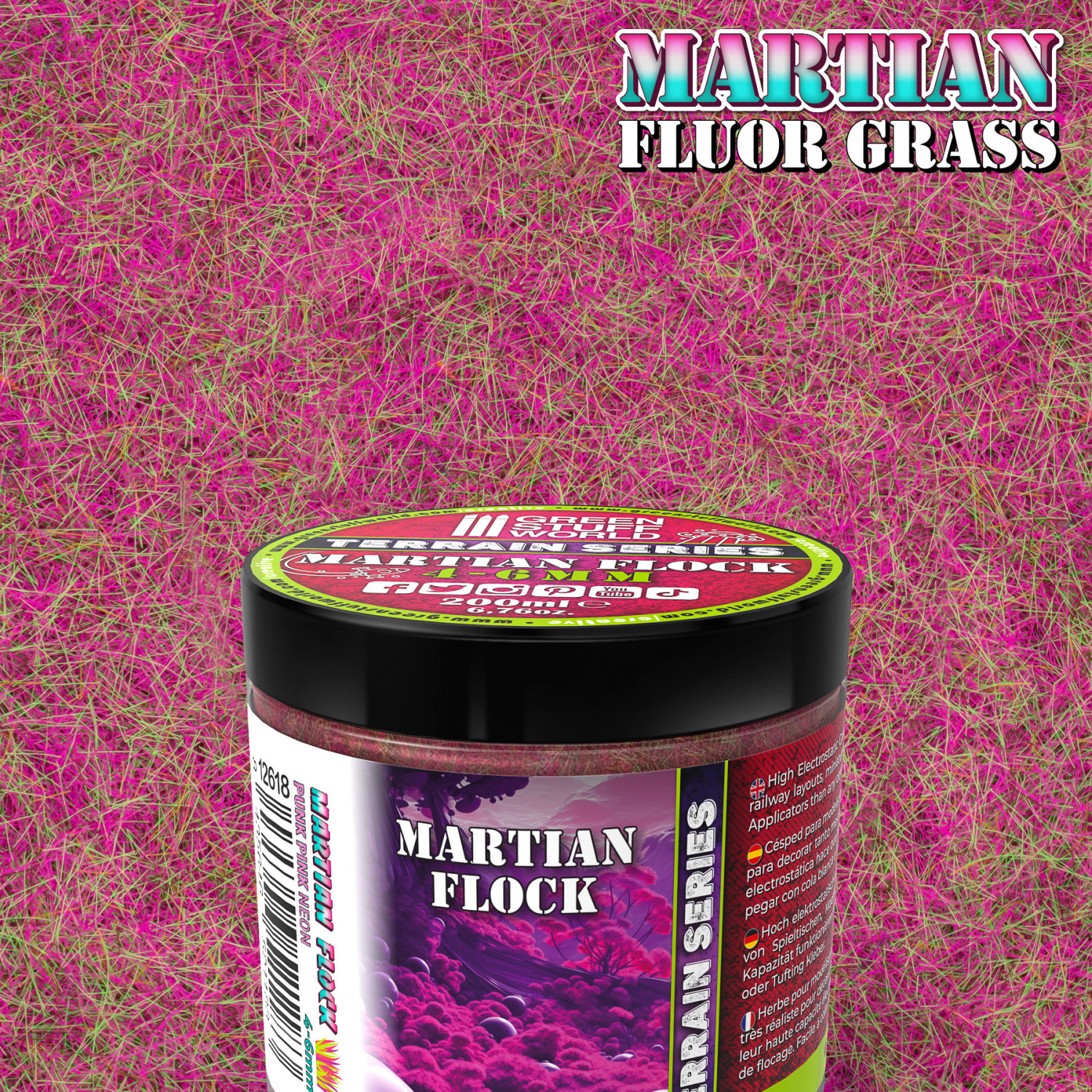 Cesped Marciano Fluor 4-6mm - Punkpink Neon - 200ml | - GSW