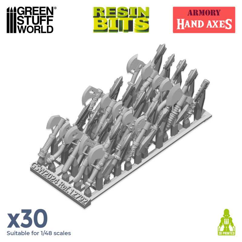 3D printed set - Hand Axes 1:48 - GSW