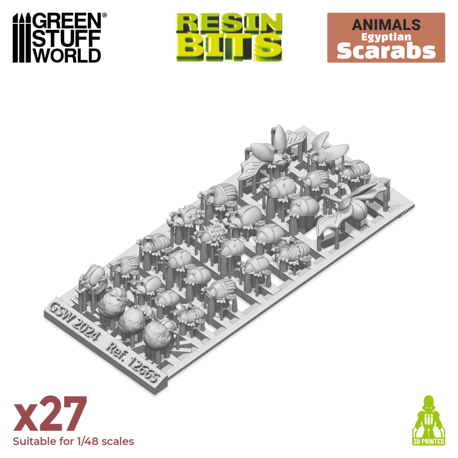 Egyptian Scarabs Resin Set 1:48 - GSW