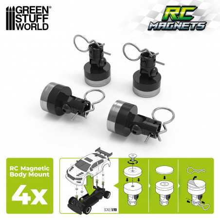 RC Magnetic Body Mount | RC Body Magnets - GSW