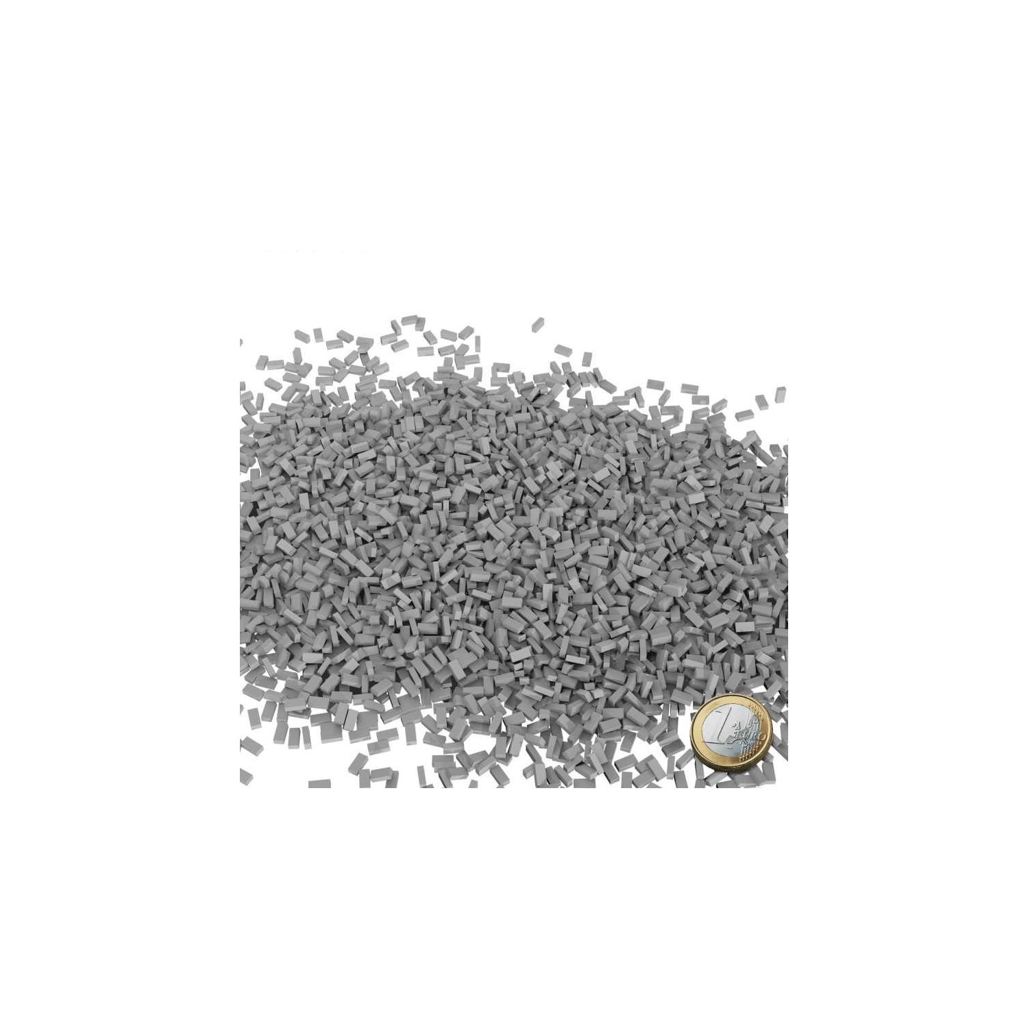 Miniature bricks - Grey x1000 1:48 | - GSW