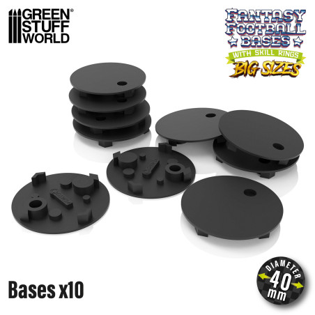Blood Bowl Bases 40mm | Fantasy Football bases - GSW