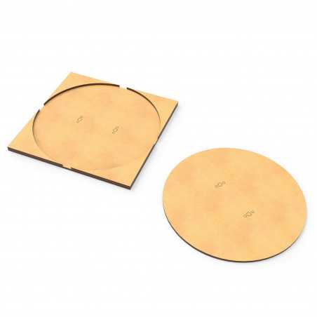 MDF Base adapter - Round 160mm to Square 160x160mm - GSW