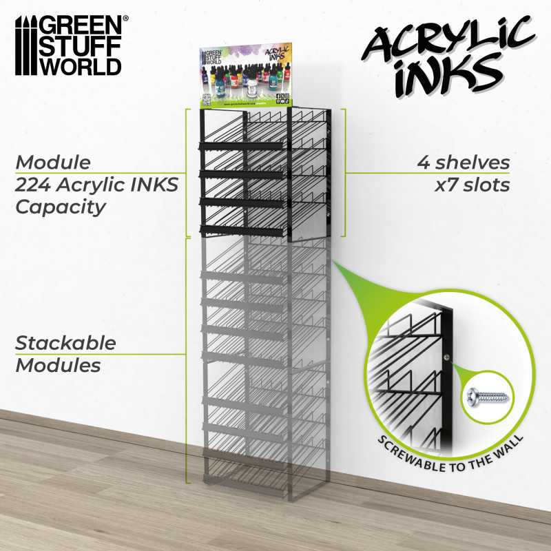 GSW Acrylic Inks Display Rack 30ml - GSW
