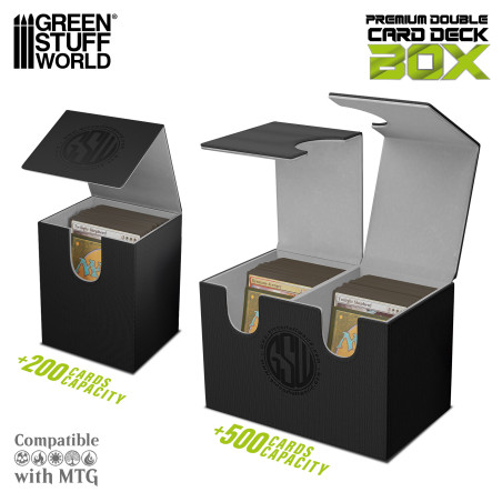 Double MTG Deck box | Magic card deck box - GSW