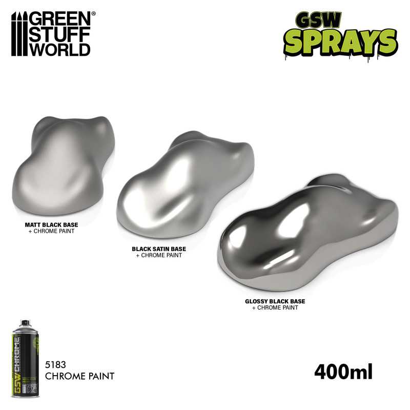Chromspray 400 ml | Chrome spray 400ml - GSW