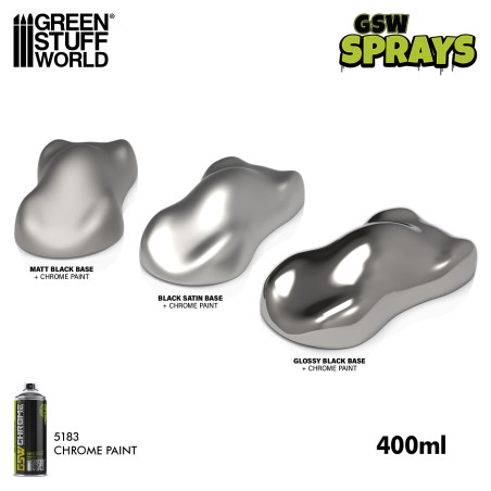 Chrome Spray Paint 400ml | Mirror Spray Paint - GSW