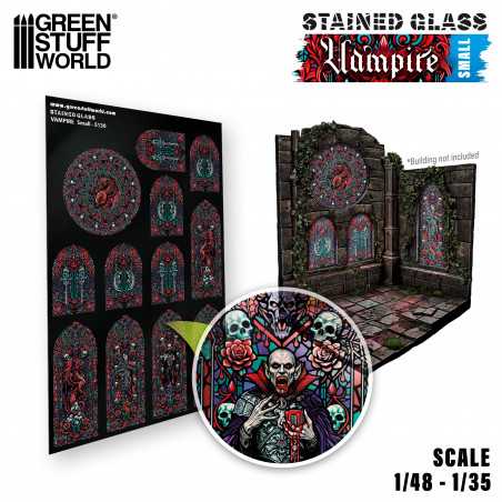 Miniature Vampire Stained Glass - Small - GSW