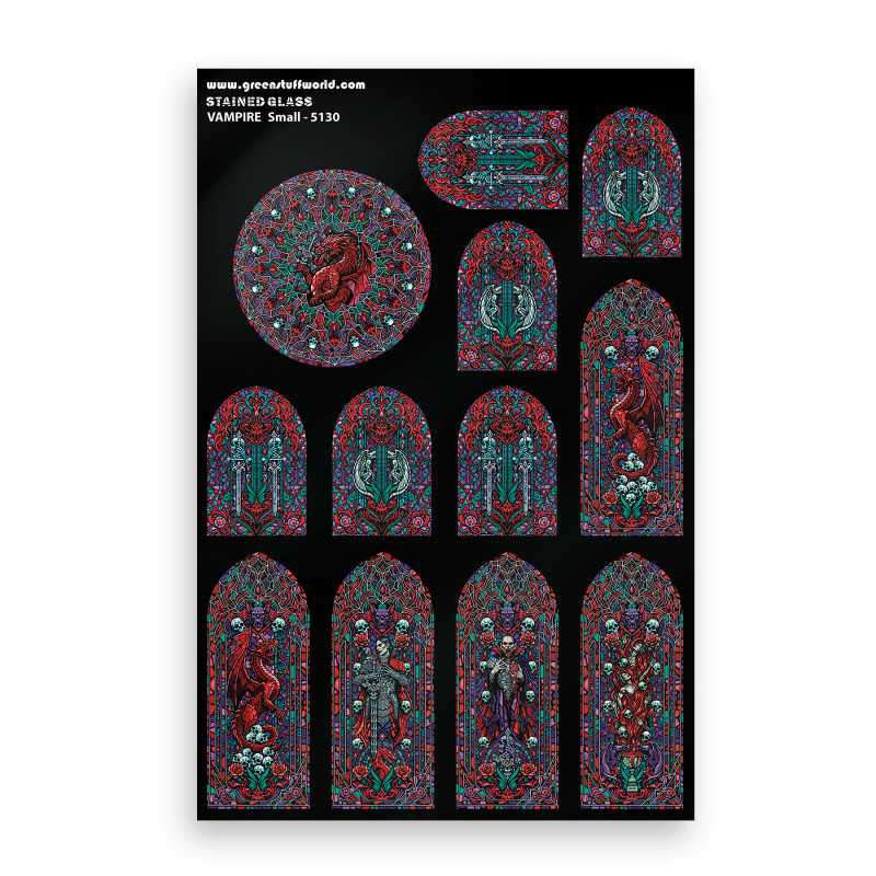 Miniature Vampire Stained Glass - Small - GSW