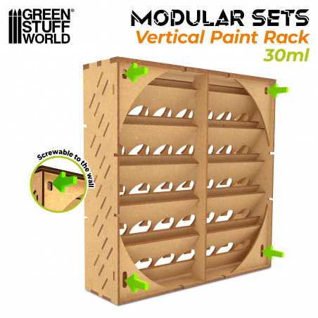 Modular Paint Rack - VERTICAL 30ml | - GSW