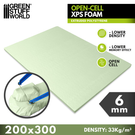 Open-Cell XPS Foam 6mm | Extruded polystyrene - GSW