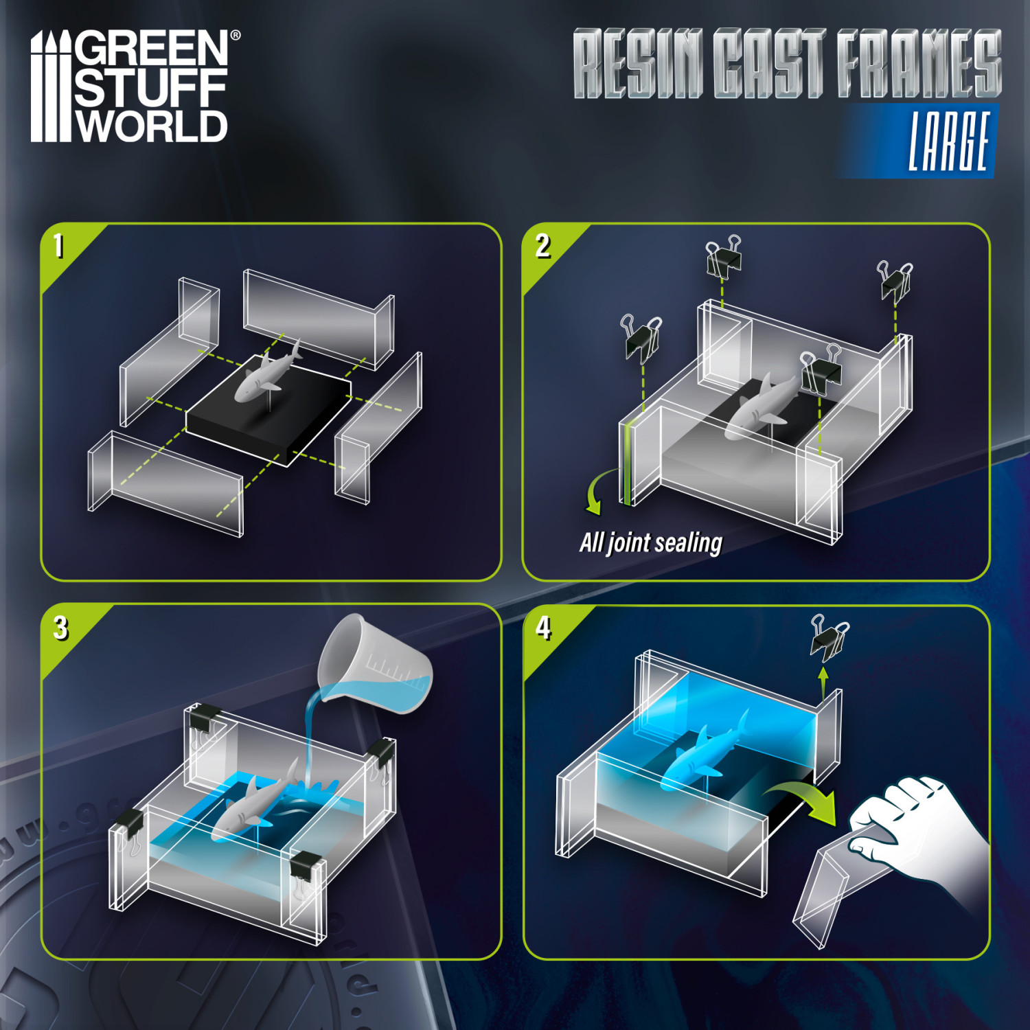 Large Resin Cast Frames | Large mold boxes - GSW