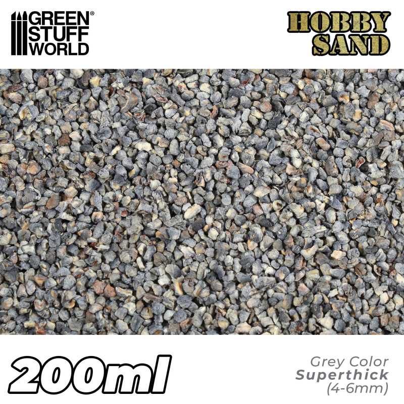 Extra Thick Hobby Sand - Dark Grey 200ml | Ballast for railway - GSW