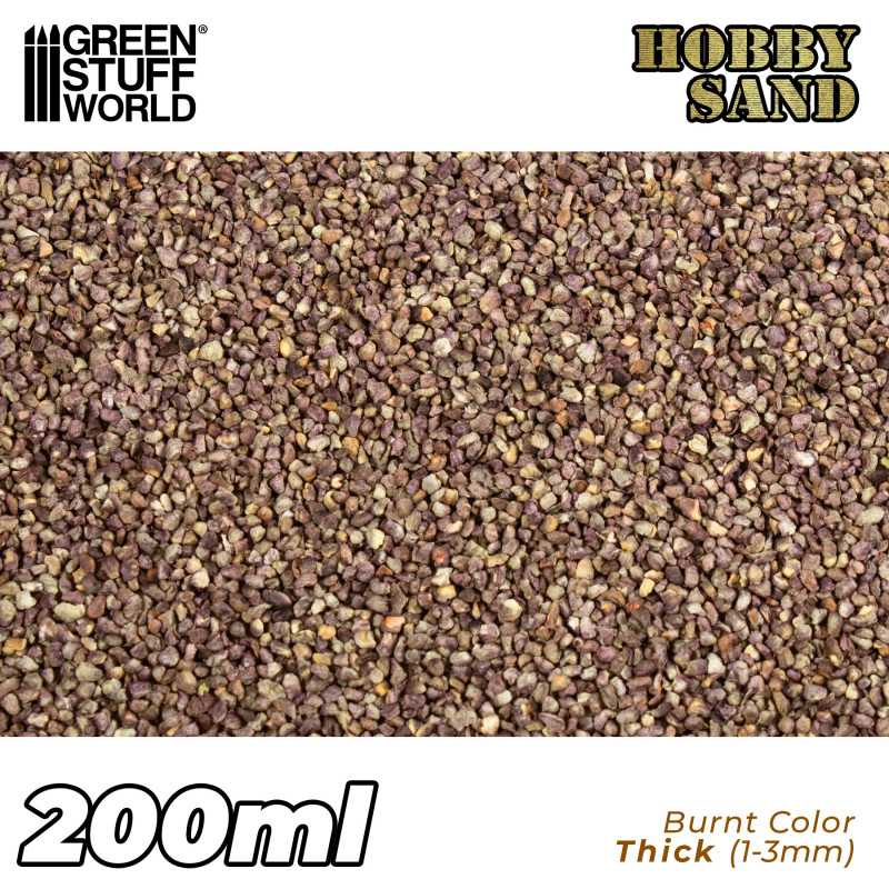 Thick Hobby Sand - Burnt Bown 200ml | Ballast for railway - GSW