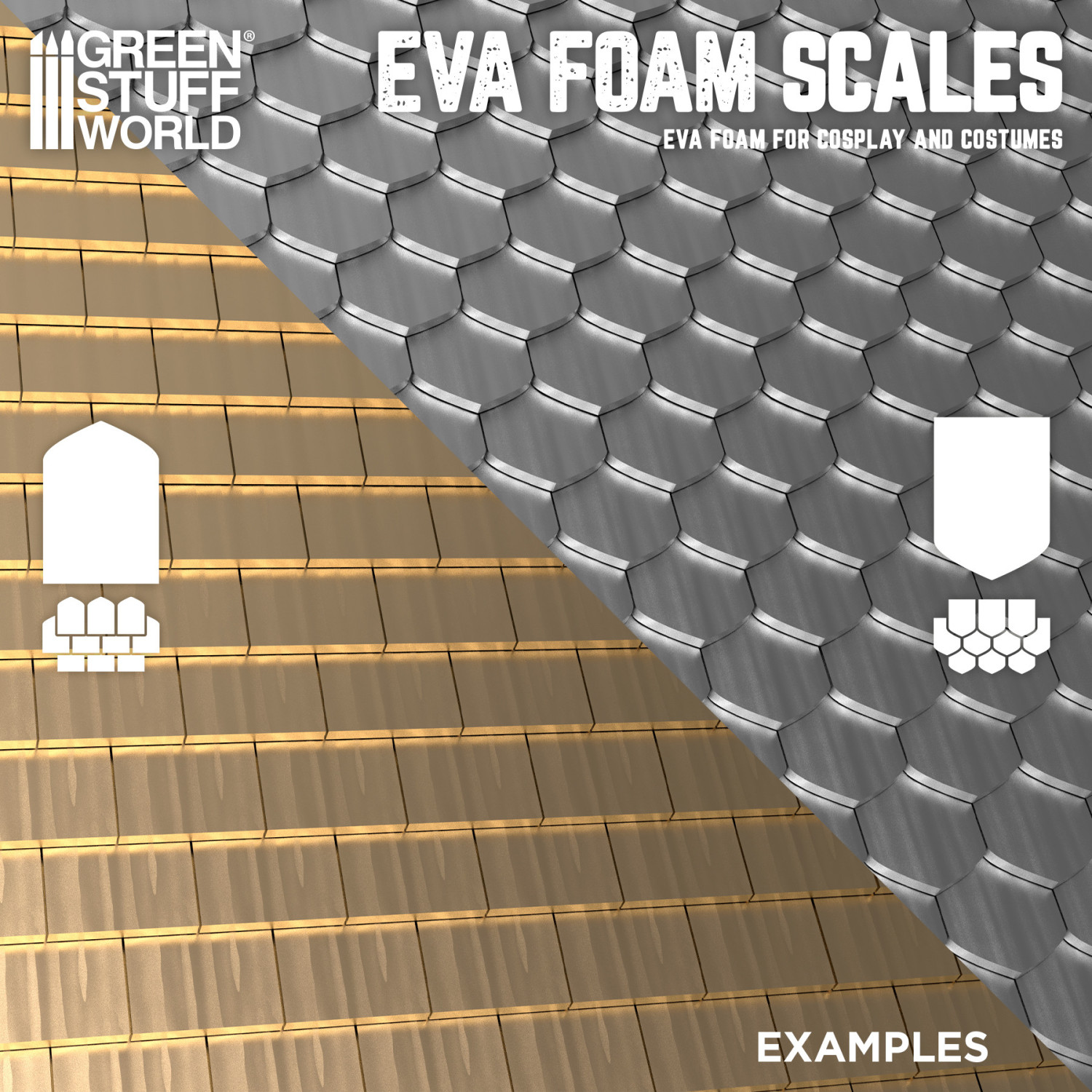 Écailles en mousse EVA - Bouclier - pour Cosplay - GSW
