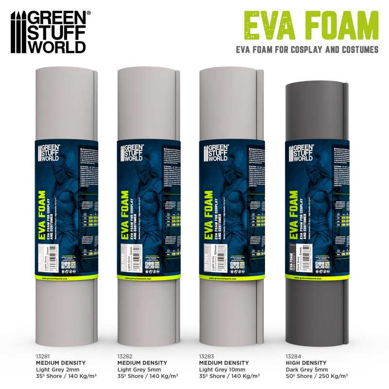 Goma EVA 5mm Alta densidad | EVA Foam 5mm para Cosplay - GSW