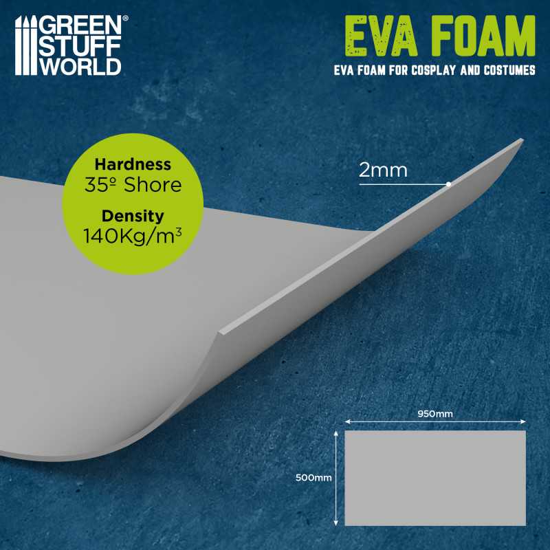 Gomma EVA 2mm | Schiuma EVA 2mm per Cosplay - GSW