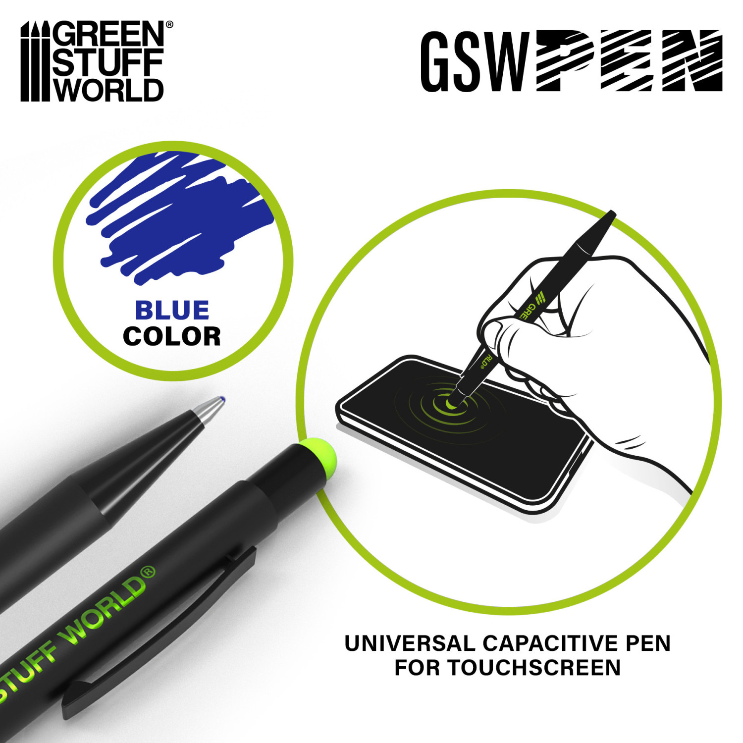 GSW Pen | Blue capacitive pen - GSW