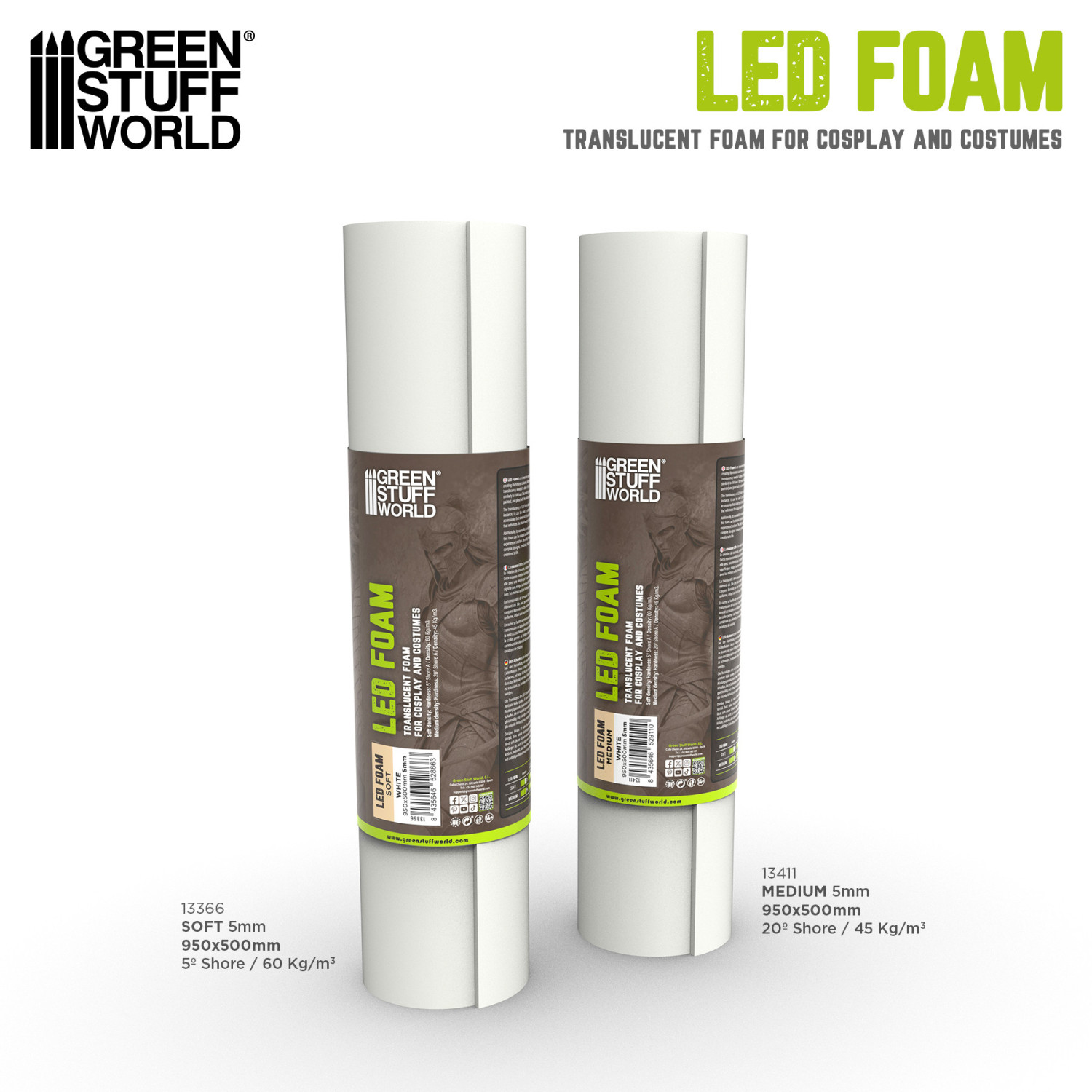 LED foam 5mm Medium for Cosplay | The best LED Foam - GSW