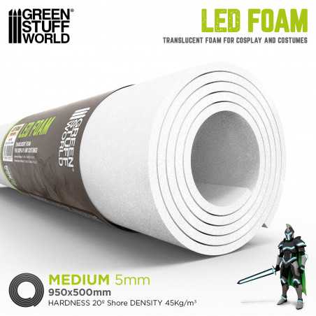 LED foam 5mm Medium for Cosplay | The best LED Foam - GSW