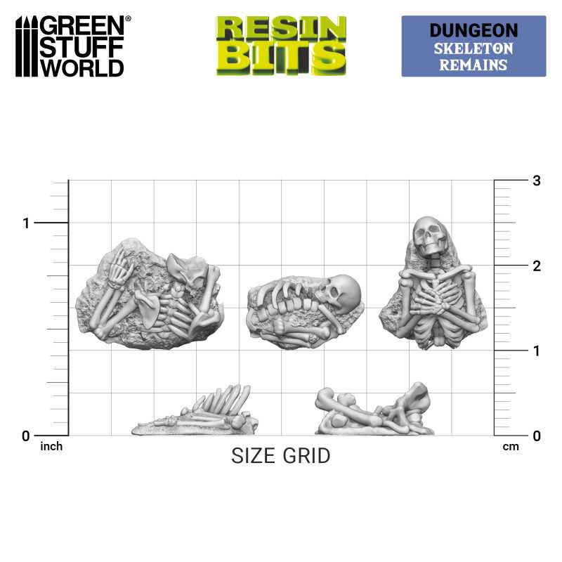 Skeleton Remains 1:48 for miniatures and dioramas - GSW