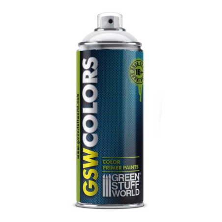 White Gloss Spray Paint 400ml | Gloss Primer White 400ml - GSW