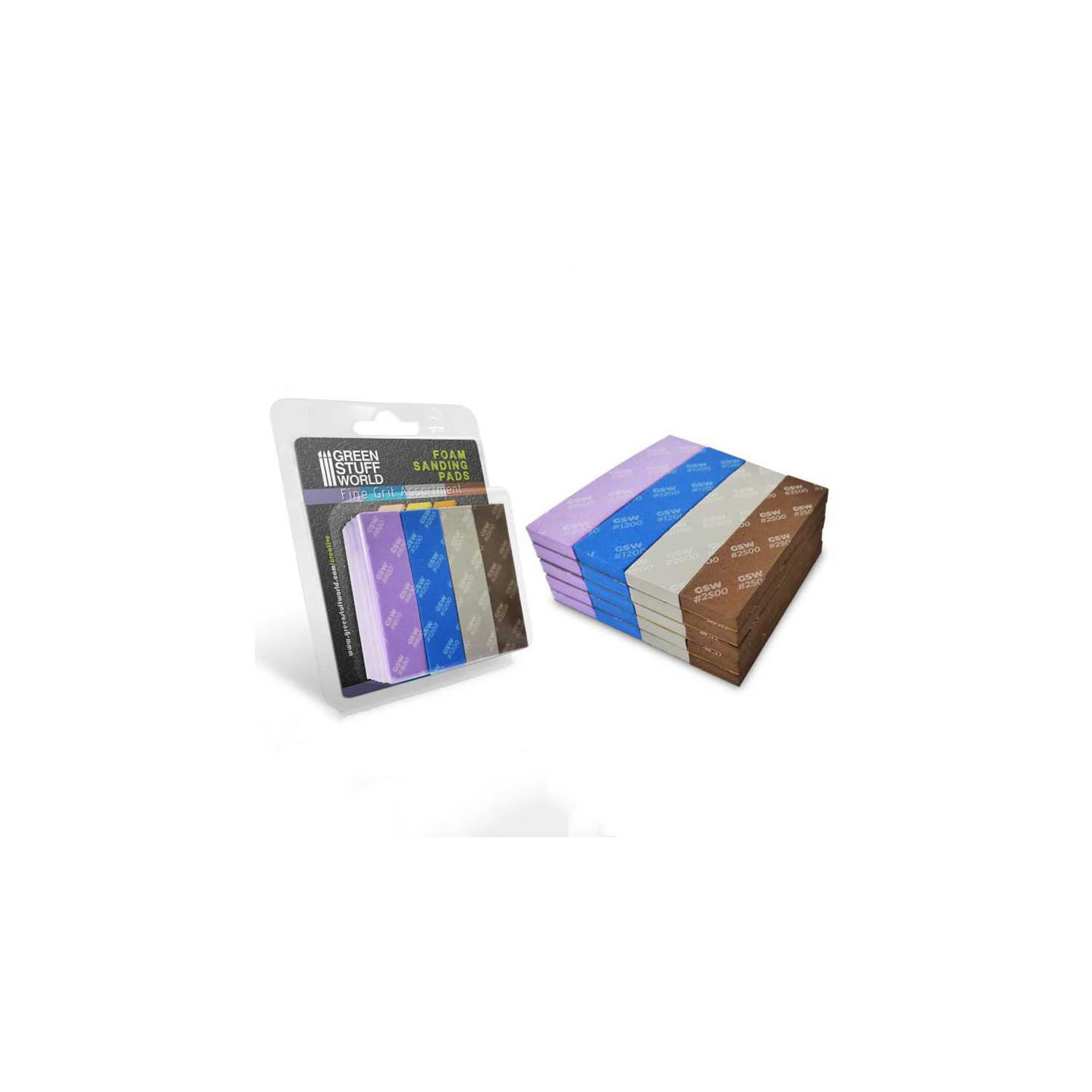SPUGNA ABRASIVA EVA - Assortimento grana fine - GSW